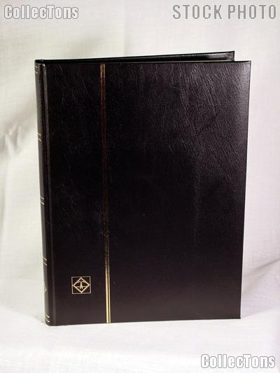 Stamp Stockbook 30-Black Page Stamp Album Lighthouse LSP4/15 Black