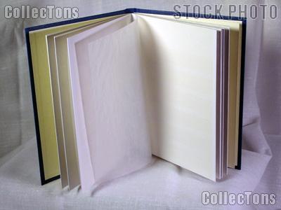 Stamp Stockbook 16-White Page Stamp Album Lighthouse L2/8 Blue