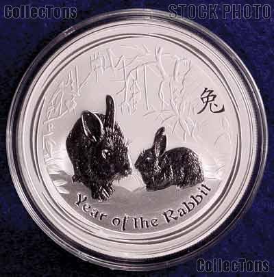 2011 Australian Year of the Rabbit Silver Coin 1 oz .999 Pure Silver ...