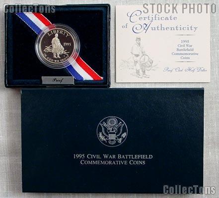 1995-S Civil War Battlefield Preservation Commemorative Proof Half Dollar