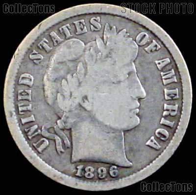 1896-S Barber Dime G-4 or Better Liberty Head Dime