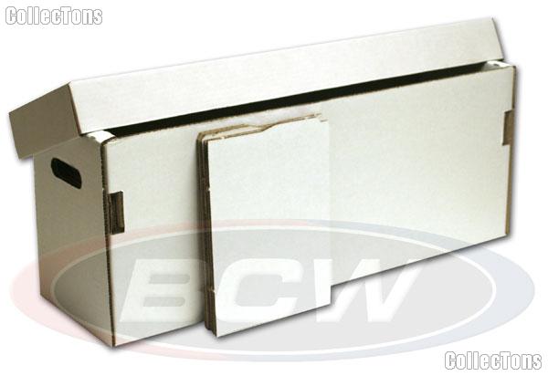 Comic Book Storage Box LONG Heavy Duty FOLDED Cardboard by BCW Comic ...