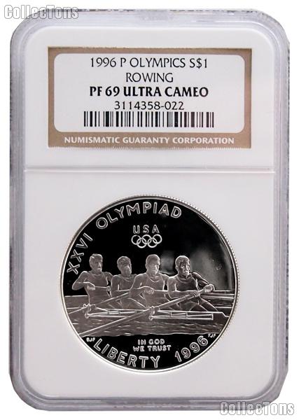 1996-P Atlanta Olympic Games Centennial Rowing Commemorative Proof ...