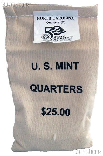 Unopened $25 U.S. Mint Bag of 2001-P North Carolina State Quarters ...