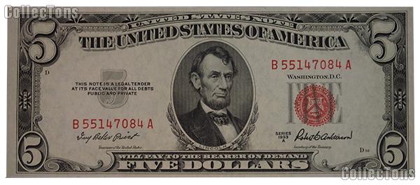 1953 5 Dollar Us Note