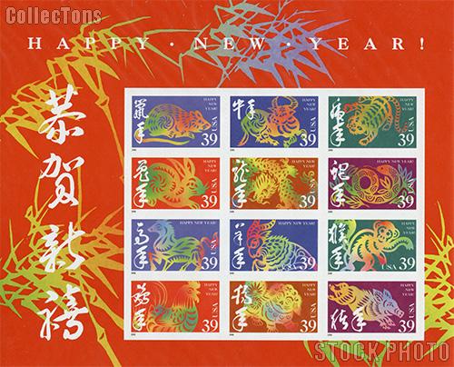 2006 Chinese New Year 39 Cent US Postage Stamp Unused Sheet of 12 Scott ...