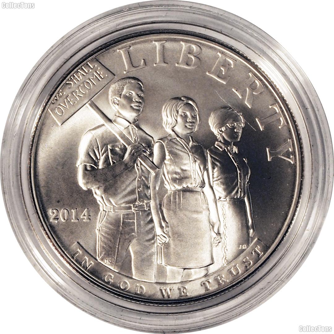 2014-P Civil Rights Act of 1964 Uncirculated Commemorative Silver ...