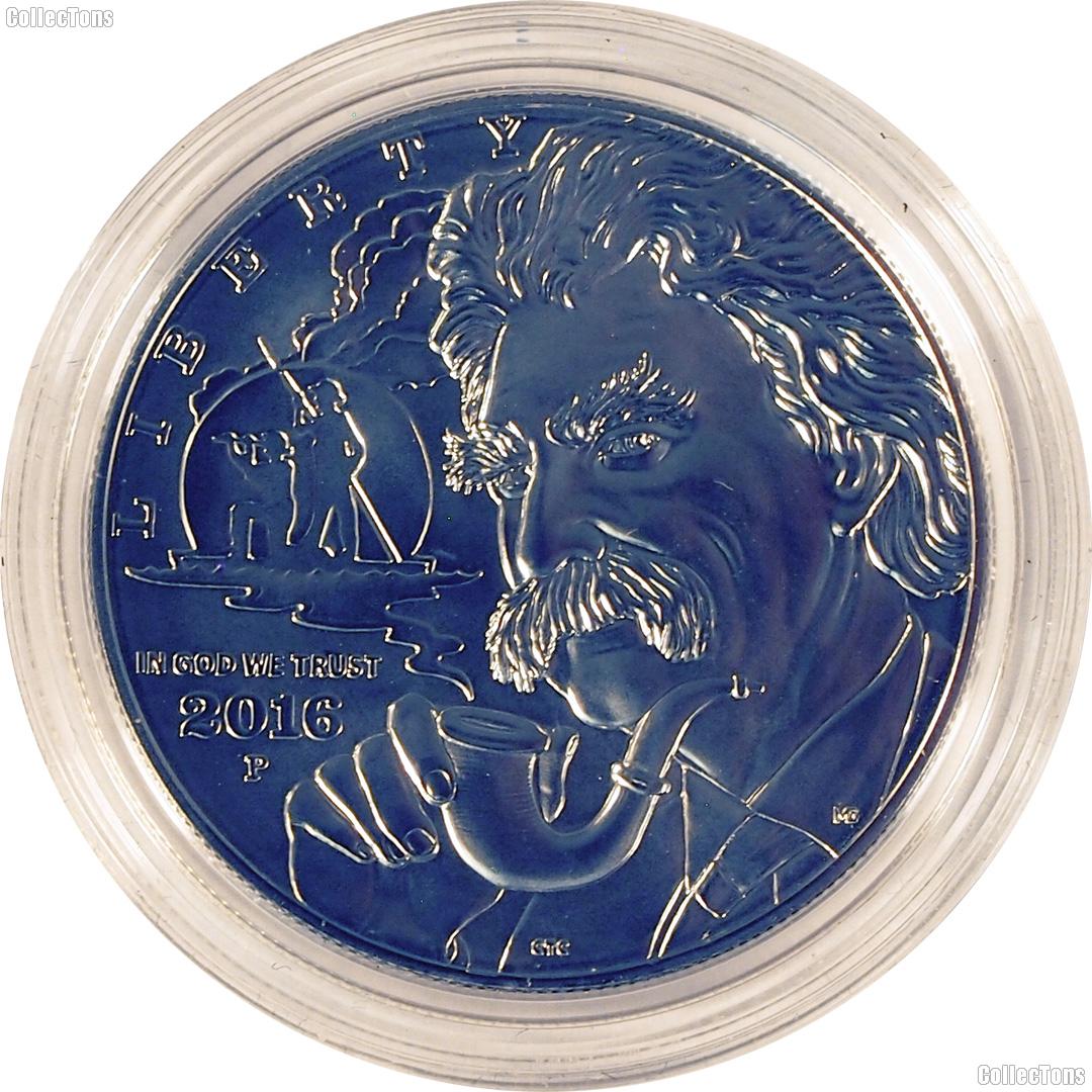 2016-P Mark Twain Uncirculated Commemorative Silver Dollar Coin