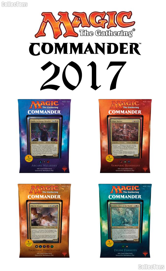MTG Magic The Gathering COMMANDER 2017 Set of 4 Decks - Factory Sealed