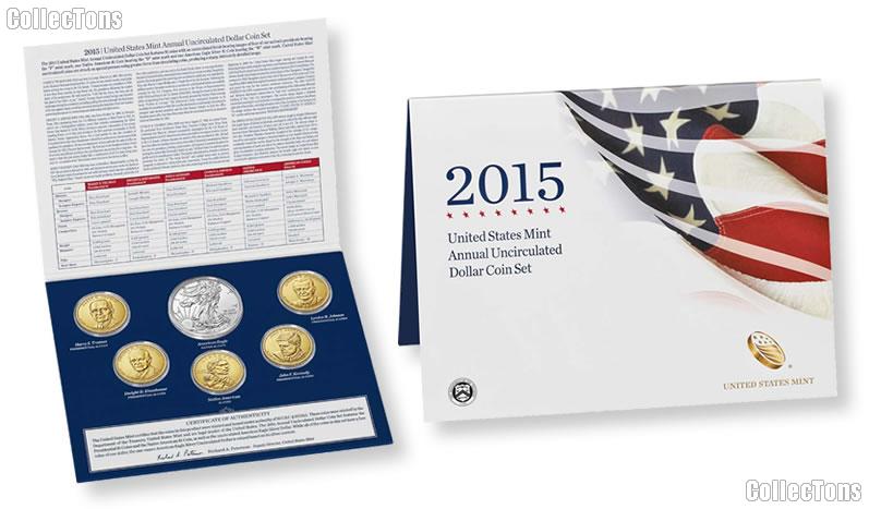 2015 United States Mint Annual Uncirculated Dollar Coin Set & Silver Eagle