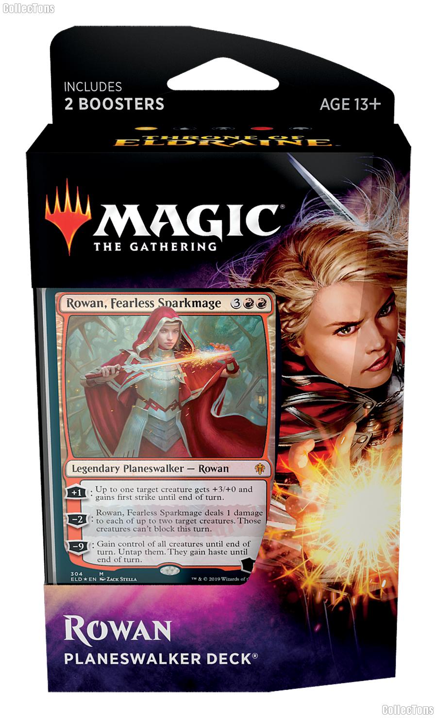 MTG Throne of Eldraine: Magic the Gathering Planeswalker Deck: Rowan