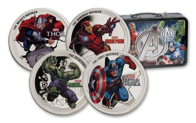 Marvel's Avengers 2014 Silver Proof Coin Collector's Set from Niue ...